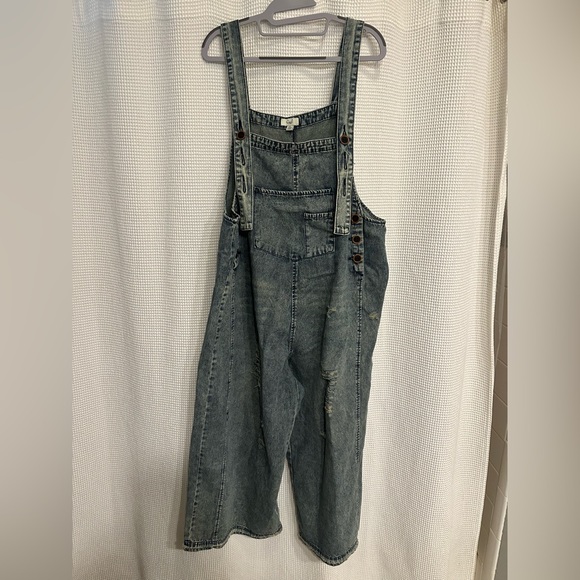 easel | Pants & Jumpsuits | Easel Blue Denim Overalls | Poshmark